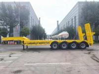 China 30T-60T 4 Axle Lowboy Trailer Lowboy Semi Truck For Transportation for sale