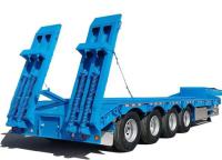 China 30T-60T 4 Axle Lowboy Trailer Lowboy Semi Truck For Transportation for sale
