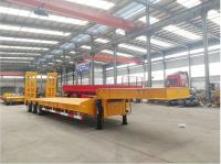 China Jost E100 3 Axle Lowbed Trailer Lowboy Semi Trailer 70t Load Capacity for sale