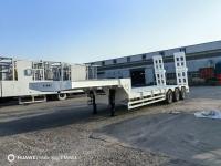 China Jost E100 3 Axle Lowbed Trailer Lowboy Semi Trailer 70t Load Capacity for sale
