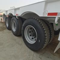 China Large Capacity 70t Van Type Semi Lowbed Trailer For Heavy Duty Transportation for sale