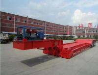 China 90t-120t Load Capacity Low Bed Semi Trailer For Heavy Duty Transportation for sale