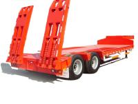 China Steel Construction 15t Grade Low Bed Semi Trailer For Heavy Machinery for sale