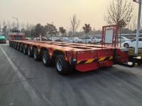 China Excavator Transport Low Bed Gooseneck Trailer With Hydraulic Expansion Ladder for sale