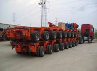 China Jost Kingpin Transport Hydraulic Semi Trailer Modular Flatbed Trailer For Heavy Duty for sale