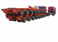 China Jost Kingpin Transport Hydraulic Semi Trailer Modular Flatbed Trailer For Heavy Duty for sale