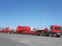 China Jost Kingpin Transport Hydraulic Semi Trailer Modular Flatbed Trailer For Heavy Duty for sale