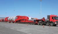 China Customized 200t Hydraulic Axle Modular Trailer With ABS Braking System for sale
