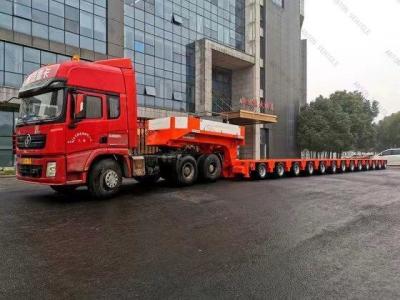 China 9 Line 18 Axle Hydraulic Steering Modular Trailer For Heavy Equipment Transport for sale