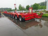China 200t Hydraulic Modular Trailer Lowboy Steering Extendable Tank Body Transporting for sale