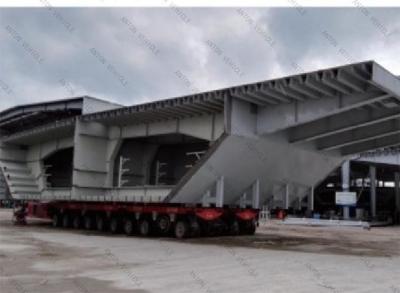 China Heavy Duty Hydraulic Lowbed Trailer Modular Semi Trailer Load Capacity 200t for sale