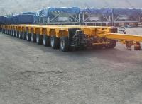 China 18 Axle Hydraulic Steering Modular Semi Trailer For Big Excavator Transport for sale