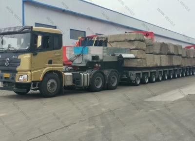 China Multi Rotary Axles 100-300 Ton Hydraulic Modular Trailer For Heavy Machine Loading for sale