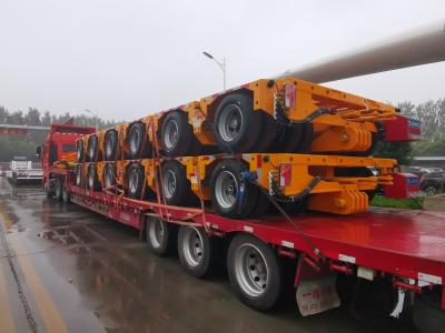 China Detachable Gooseneck Hydraulic Modular Trailer 12 Axis Heavy Duty Machine Transporting for sale