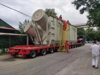China Heavy Equipment Trailer 300 Ton Hydraulic Semi Trailer With Steel Structure for sale