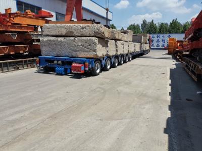 China Self Dumping 12/16 Axis Heavy Equipment Trailer For 200t Load Capacity Transport Truck for sale