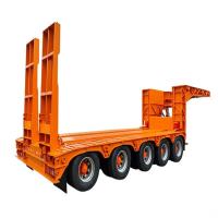 China Hydraulic Lowbed Trailer with 120t Load Capacity and 24hour Online Service for sale