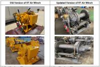 China Overload Protection Pneumatic Lifting Winch 5T For Oilfield Drilling for sale