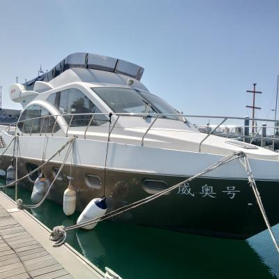 China 17.2m Luxury Fiberglass Alloy Fishing Yacht with 20 Knot Speed and 11 Passenger Capacity for sale