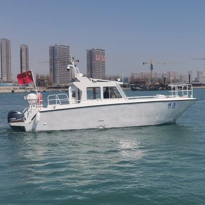 China 11m Aluminum Yacht with 26kn Speed and 150HP Dual Engines for Coastal Navigation for sale