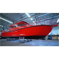 China 13.75m Aluminum Patrol Work Boat with CE Certificate - 26-28 Knot Speed, 9 Passenger Capacity, Twin 250HP Engines for sale