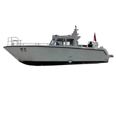 China 11m Aluminum Yacht Boat with 26kn Speed and 150HP Dual Suzuki Engines for Coastal Navigation for sale