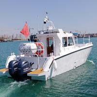 China 11m Aluminum Alloy Speedboat with 26 Knot Speed and Dual 150HP Suzuki Outboard Engines for Coastal Navigation for sale