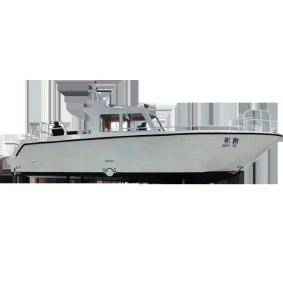 China 11m Aluminum Alloy Transport Work Yacht with 26 Knot Speed and 150HP Dual Engines for Coastal Operations for sale