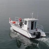 China 34 FT Aluminum Work Boat with 150HP Engine, 5.3T Capacity and 22kn Speed for Marine Operations for sale