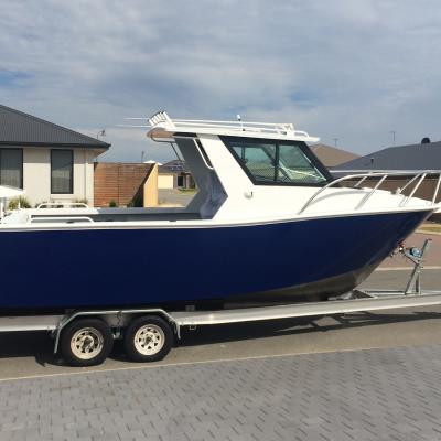 China 29ft V-Hull Aluminum Fishing Boat 7.2m Length 2.6m Beam Without Motor for Recreational Use for sale