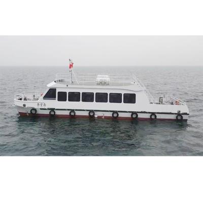 China 19m Aluminum Catamaran Passenger Boat with 49 Person Capacity and Dual Engine Propulsion System for sale