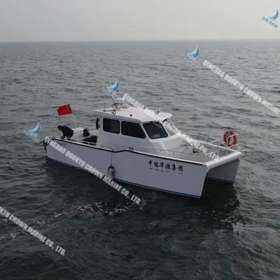 China DK-CM32 9.8m Aluminum Alloy Catamaran Work Boat with 150HP Dual Engines and Cabin for sale