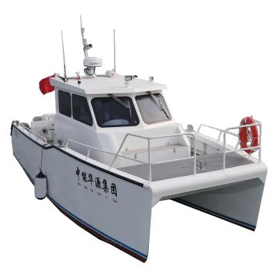 China Custom Aluminum Catamaran Work Boat 9.93m Length with 150HP Twin Engines for Commercial and Leisure Use for sale