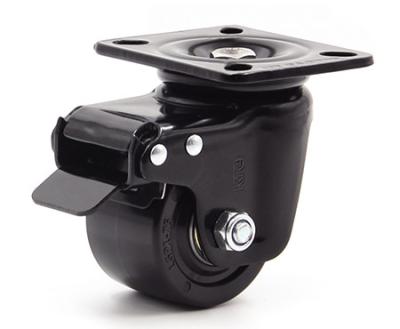 China 75mm 700kg Industrial Swivel Wheels Nylon With Brakes for sale