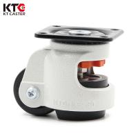 China 4EA 100kg-3000kg Retractable Leveling Casters Carbon Steel Seat Material: for sale