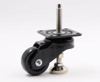 China Conveyor Belt PA6 3 Inch Heavy Duty Casters 470kg Aging Resistance for sale