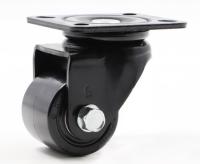 China 600kg Swivel Plate Caster Wheels 63mm Low Profile Heavy Duty Casters With Brake for sale