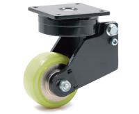 China 4 Inch Polyurethane Agv Caster Wheel 400kg High Temp Resistant for sale