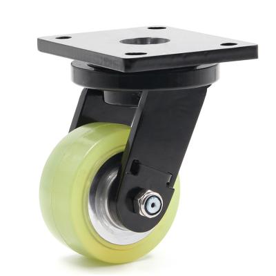 China 400kg 100mm Heavy Duty Polyurethane Wheels For Automatic Guided Vehicle for sale