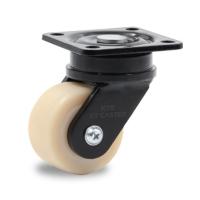 China Fixed Rigid Nylon 650kg Heavy Duty Swivel Casters 75mm For Transport Vehicles for sale