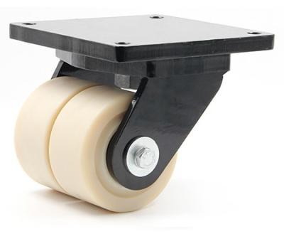 China 3000kg 6 Inch Heavy Duty Casters Double Wheel Castors Aging Resistance for sale