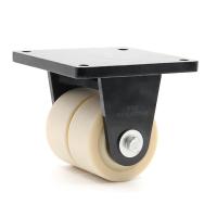 China durable 3800kg dual wheel casters Heavy Duty Outdoor Castors 200mm for sale