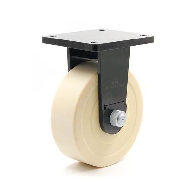 China 7000kg 200mm Nylon Heavy Duty Outdoor Caster Wheels Anti Rust for sale