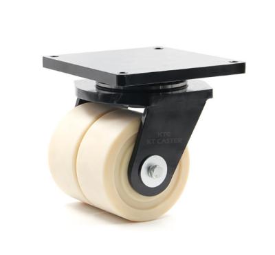 China Fixed Rigid Flange Steel 45 Outdoor Caster Wheels 8000kg Wear Resistance for sale