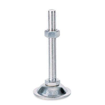 China Light Duty Adjustable Leveling Foot M6 Threaded Glide Supporting Foot for sale