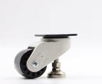 China Aluminum Alloy Body PA6 Swivel Universal Caster Wheels 800kg With Flange Brake for sale