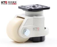 China Aluminum Alloy 35KG 42mm Retractable Leveling Casters wheels Good Toughness for sale