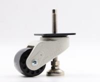 China Light Duty 800kg 76mm Universal Caster Wheels With Leveling Foot for sale