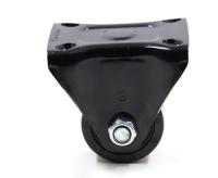 China Top Plate Locking Industrial Swivel Casters Rubber Coating 600kg for sale