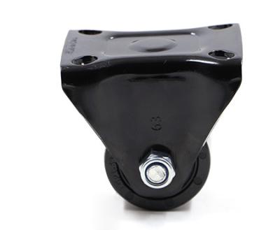 China Top Plate Locking Industrial Swivel Casters Rubber Coating 600kg for sale